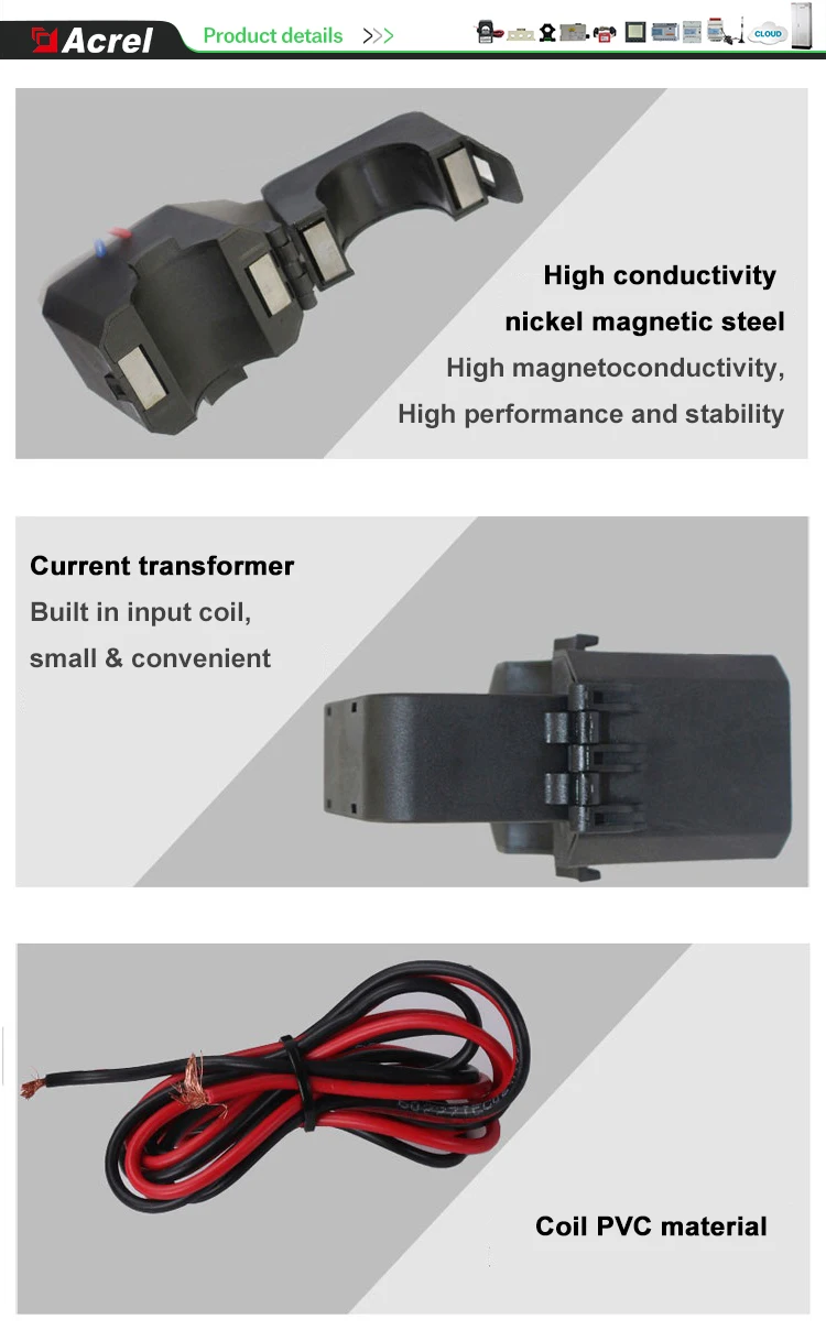 Acrel Split Core Current Transformer 20a/5ma Manufacturer Factory ...