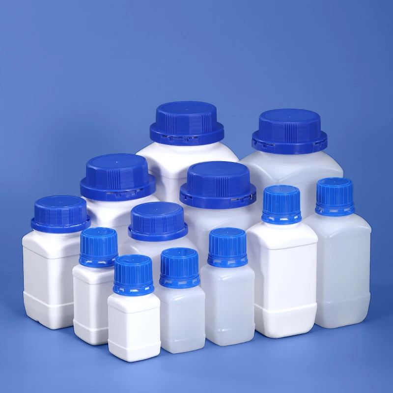 500ml Empty Hdpe Plastic Round Reagent Chemical Water Bottles 1l For ...