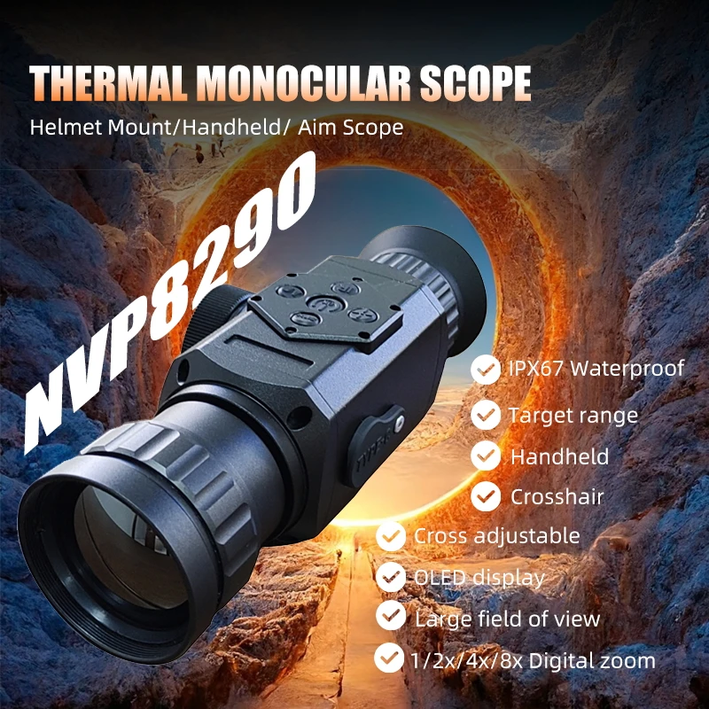 NVP8290 Handheld Infrared Thermal Imaging Night Vision Monocular Cross ...