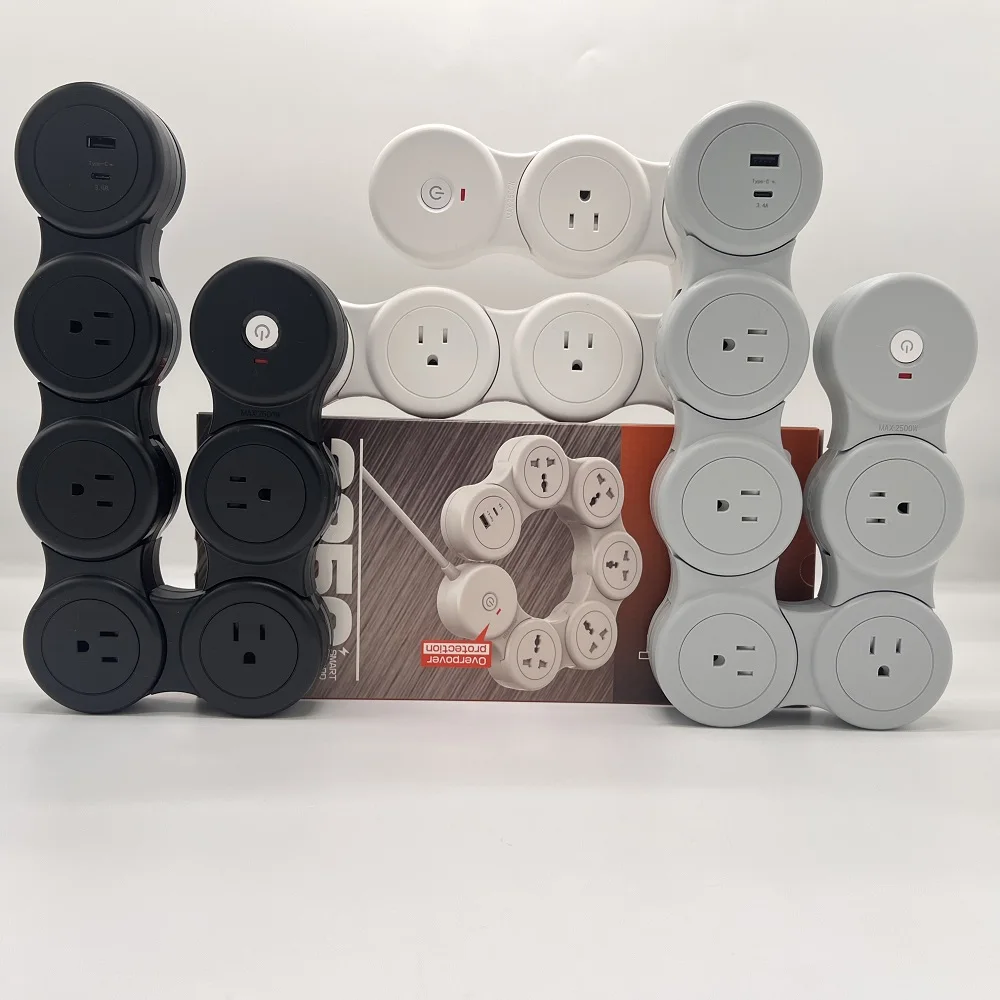 Custom Logo American Extension Socket Snake Shape 3250w Pd 20w Fast ...