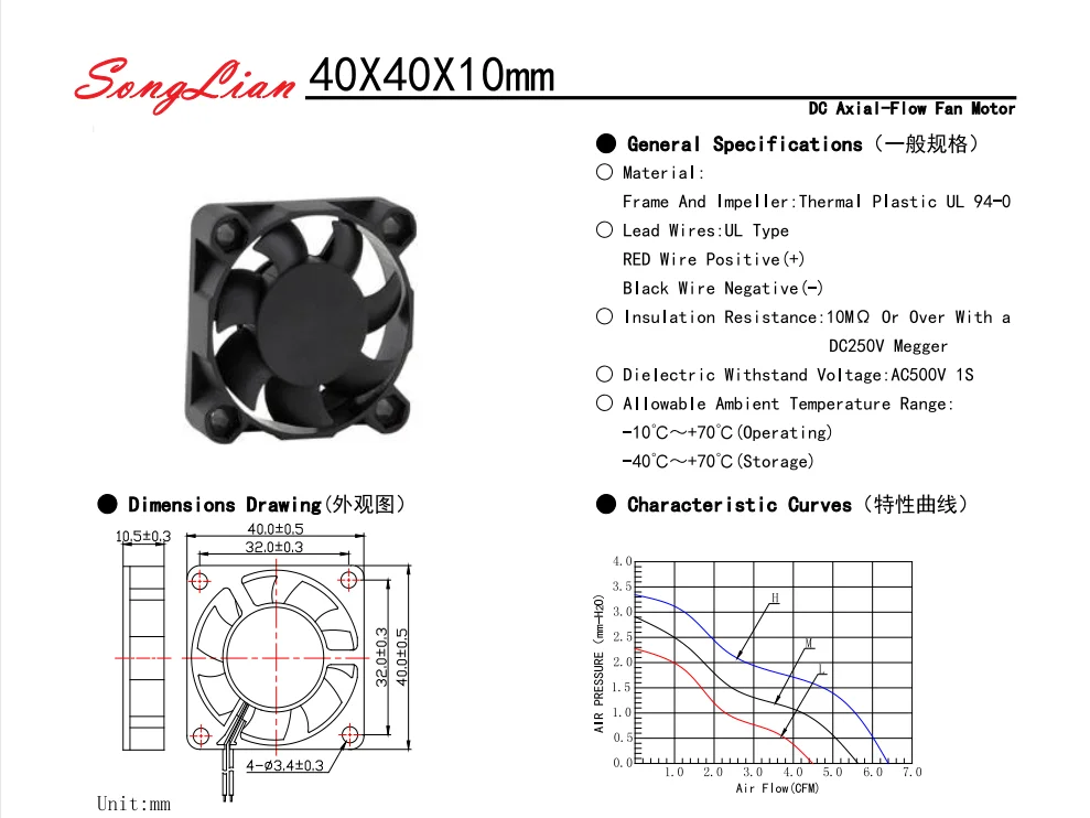 Refrigeration Parts 8000rpm Axial Exhaust Ventilation Cooling Fan 4010 ...