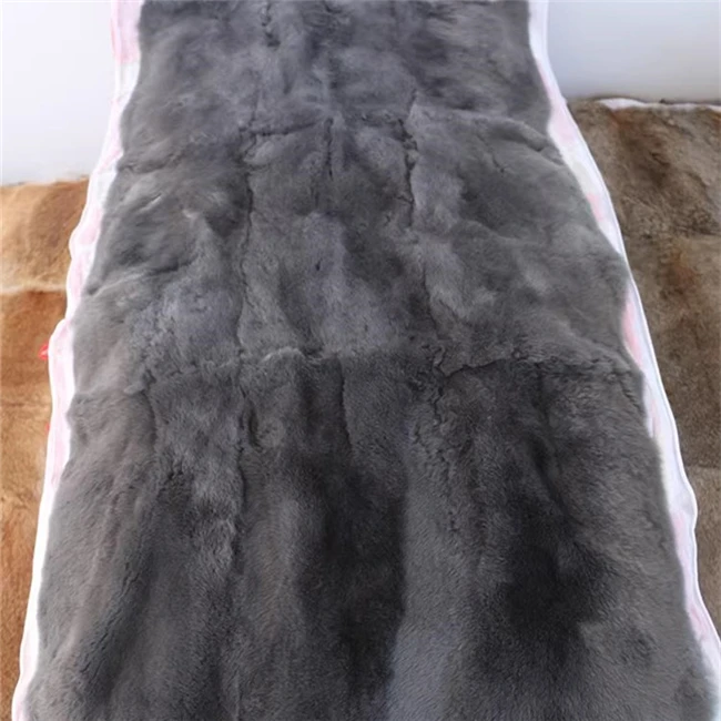 Chinchilla Dyed Genuine Rex Rabbit Fur Plate - Buy Rabbit Fur Plate ...