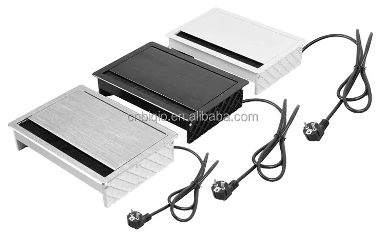 BiQio Built-in Recessed Hidden Socket Box 3-Way Retractable Power Strip ...