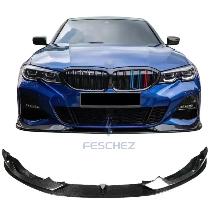 New Ac Style Front Lip Front Bumper Real Carbon Fiber For Bmw G20 G28 3 ...