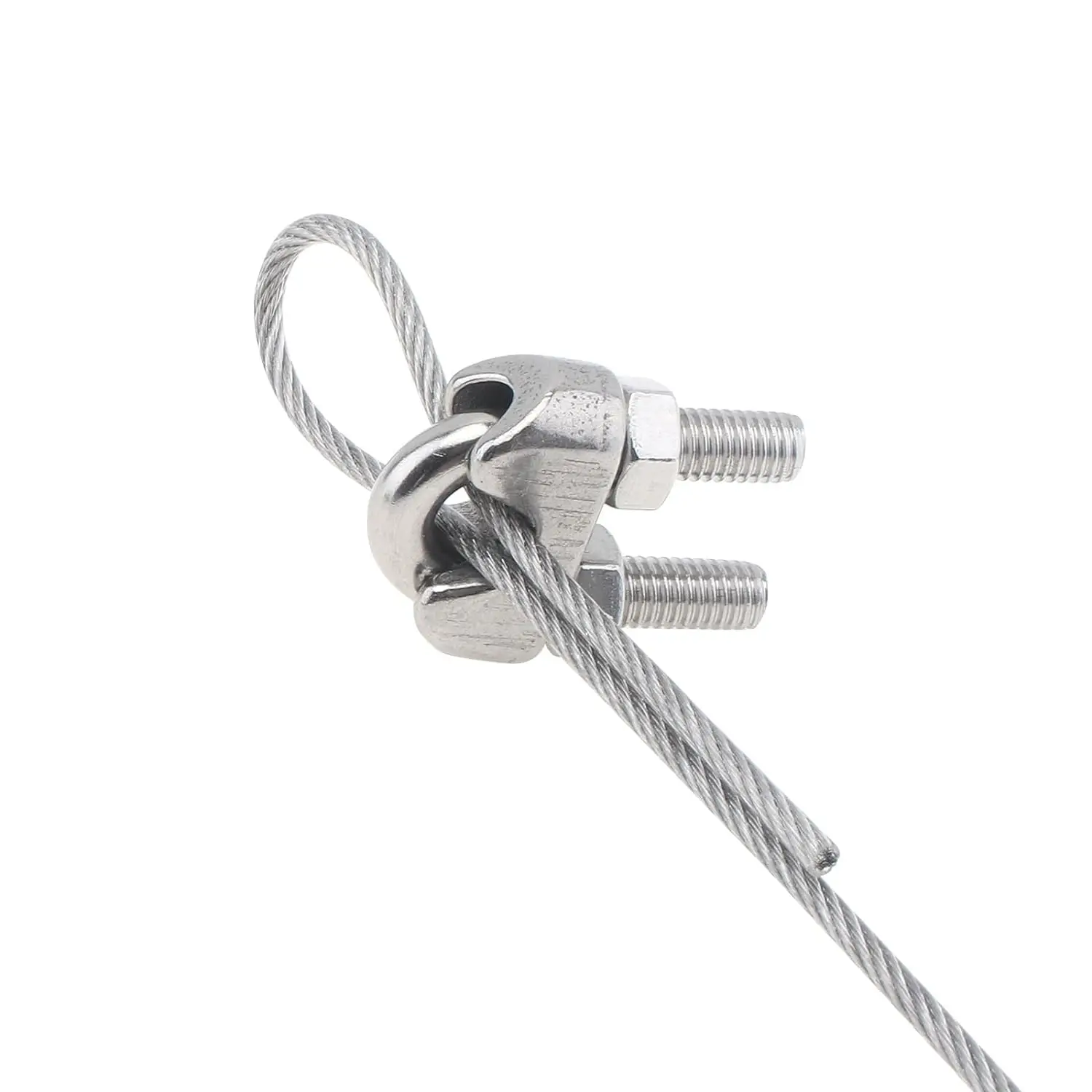 Din741 3/16" Cable Clamps 304 Stainless Steel Wire Rope Cable Clip ...