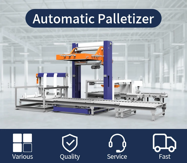 50kg Bag Carton Robot Palletizing System Palletizer Full Automatic Cnc ...