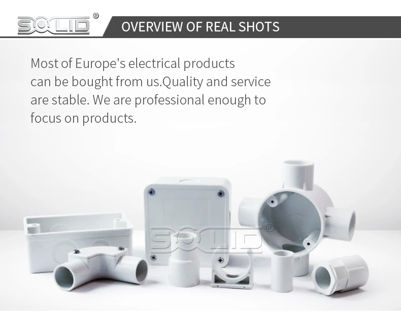 British Standard PVC Box Electrical - 2 Gang Junction Box