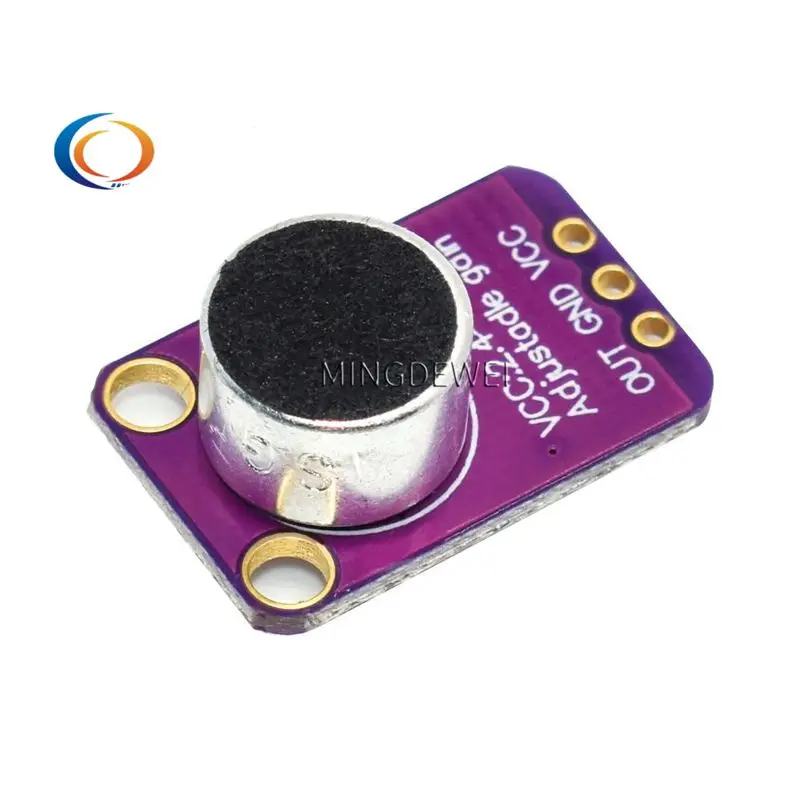 Electret Microphone Sensor Amplifier Module MAX4466 Adjustable GY ...