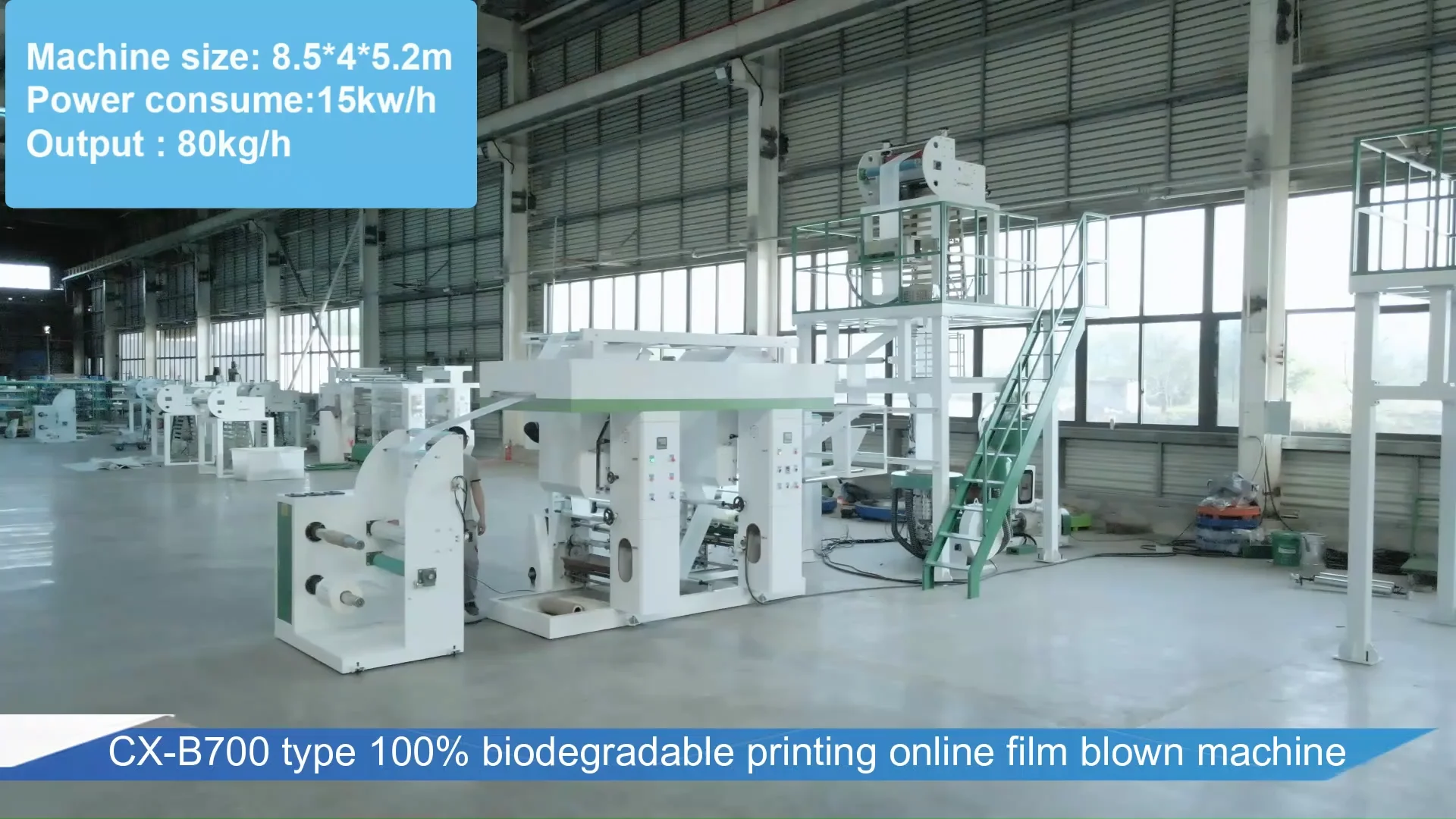 Film Blowing Machine Full Biodegradable T-shirt Bag Film Making Machine ...