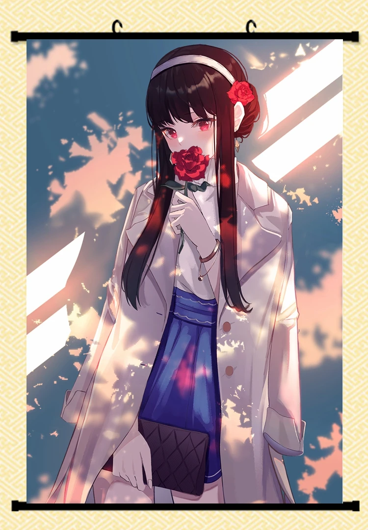 New Kawaii Spy X Family Cosplay Hanging Painting Twilight Yor Forger ...