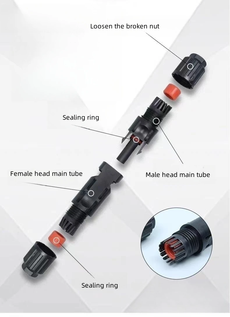 Photovoltaic Solar Cell Cable Connectors - Reliable Performance