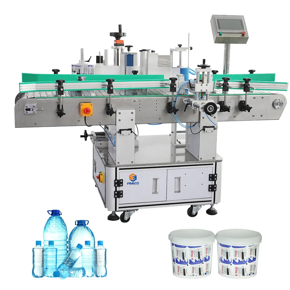 Semi-automatic 5 Gallon Buckets Vat Labeling Machine China Manufacturer