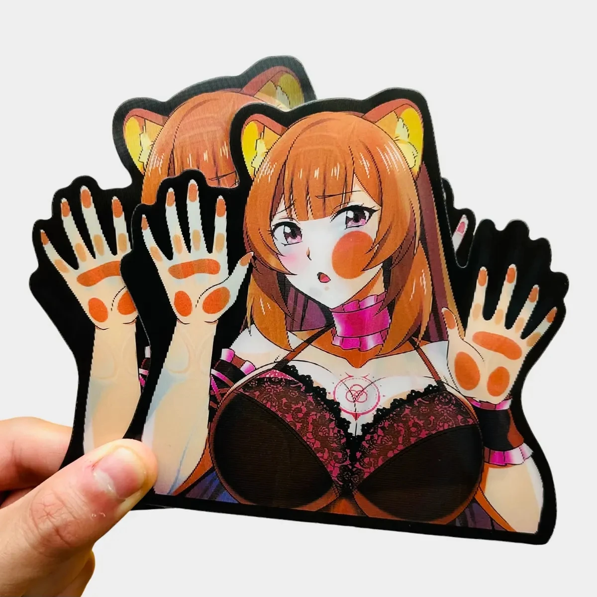 Sexy Anime 3d Lenticular Motion Stickers Promotional Ts