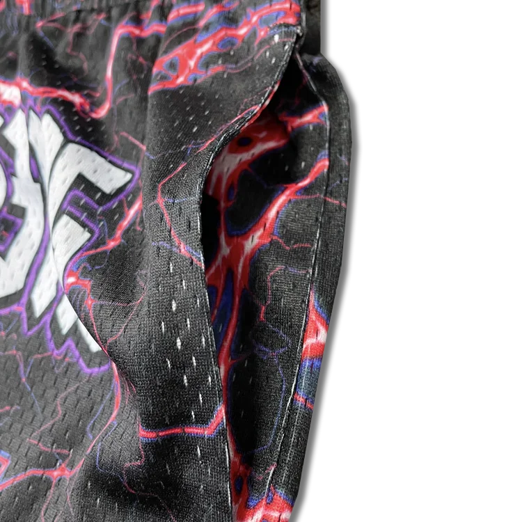 Custom Sublimated Mesh Logo Sportswear Pockets Basketball Shorts - Buy ...