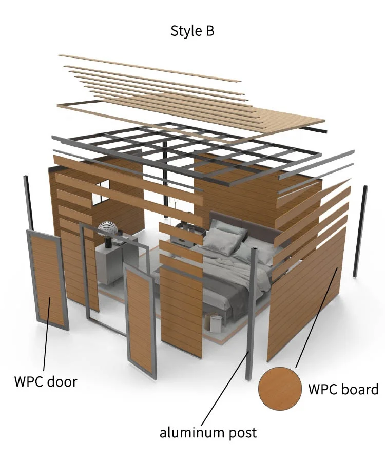 Mexytech WPC Cheap Prefab Homes - Eco Friendly Tiny Houses