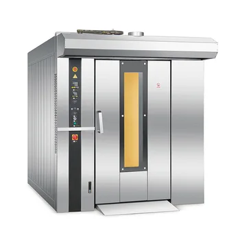 Industrial Bread Rack Oven 64 Trays Rotary Oven Electric Gas Diesel ...