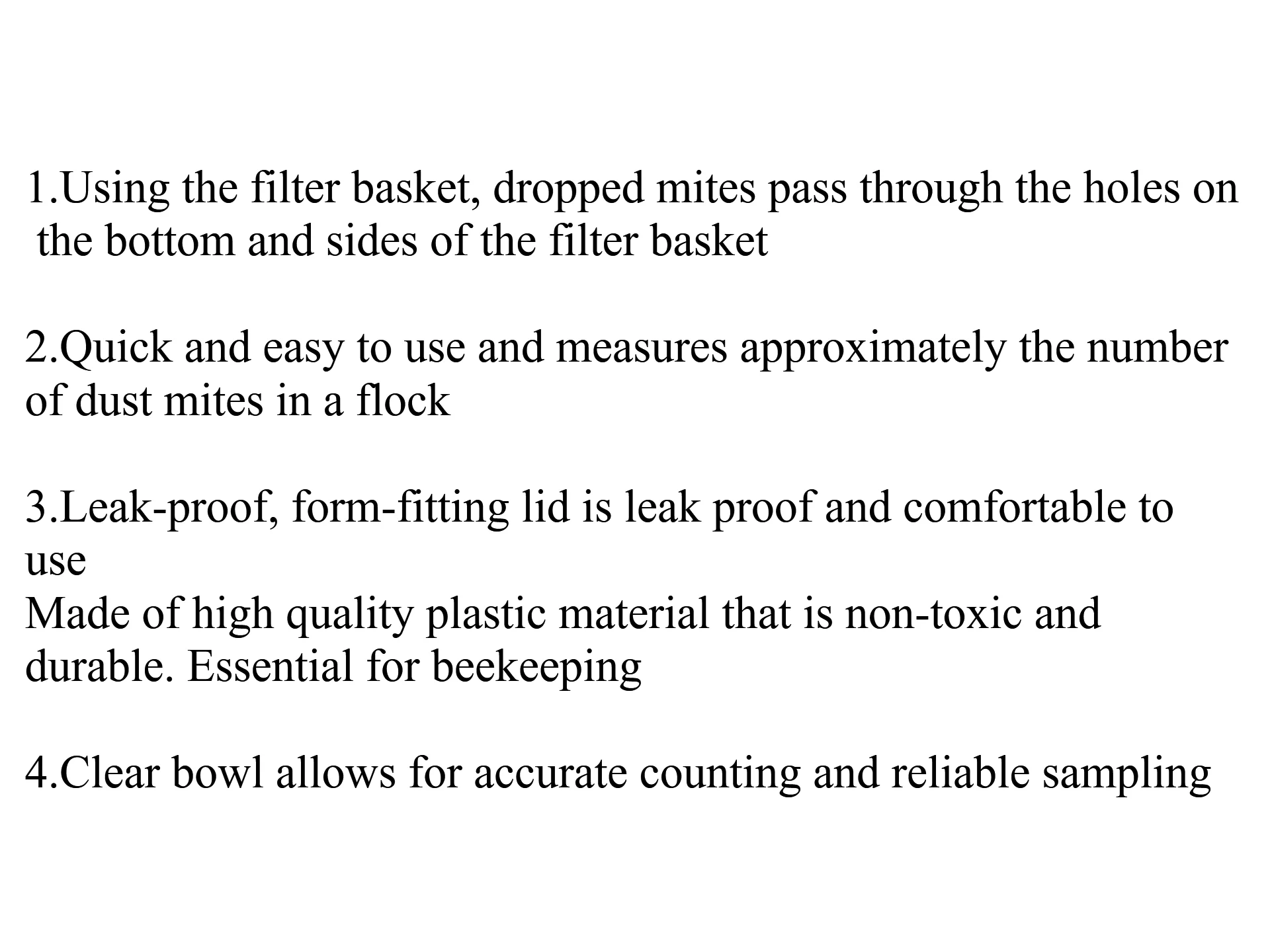 New Condition Plastic Varroa Mite Test Jar for Easy Check and Treatment ...