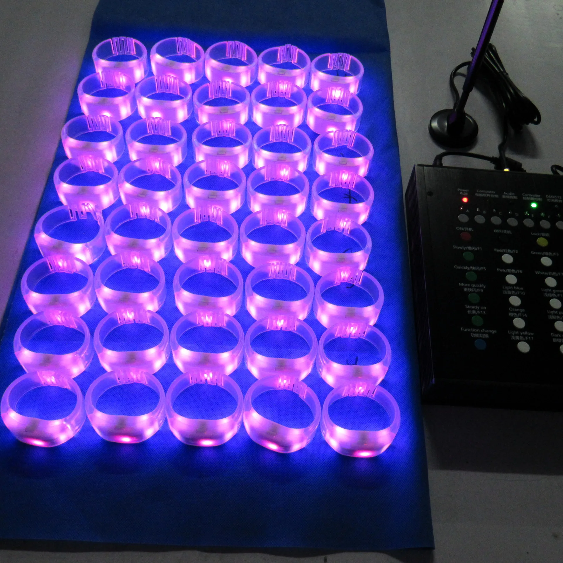 New Arrive 2024 Led Light Up Wristband Dmx Glow Remote Controlled Sound ...