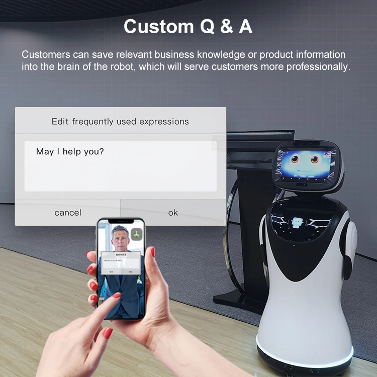 Reception Robot Voice Interaction Humanoid Intelligent Smart Welcome Robot