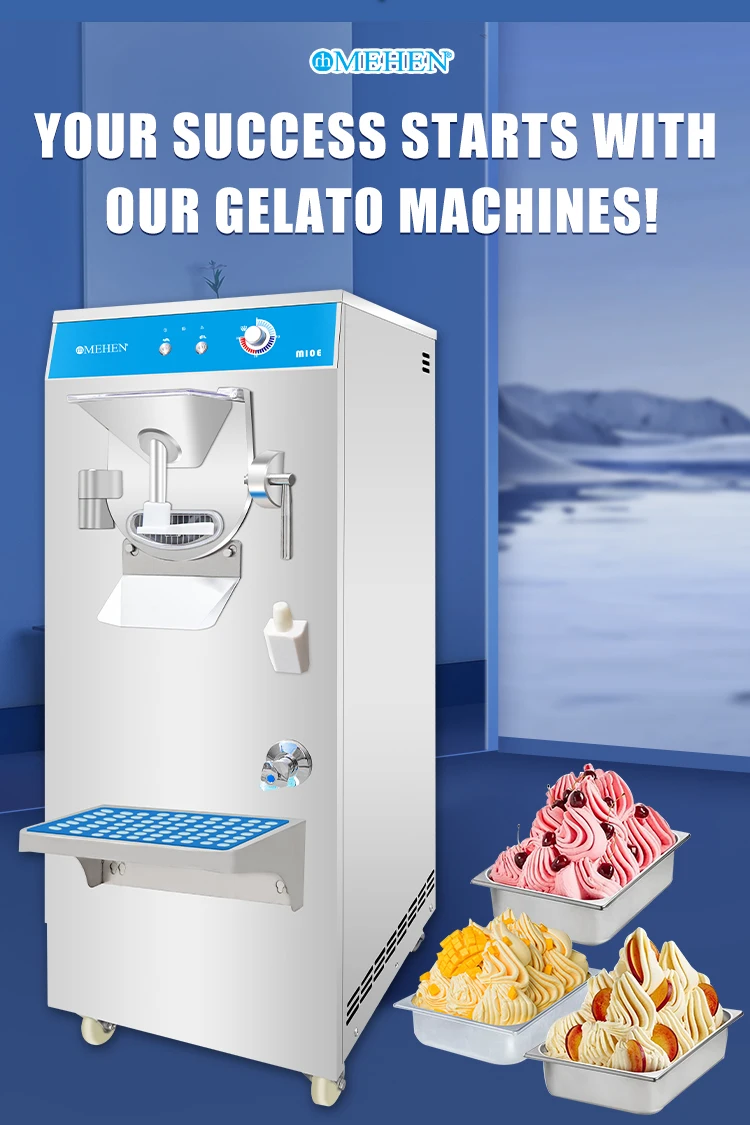 MEHEN M10E Gelato Machine - Efficient Ice Cream Production