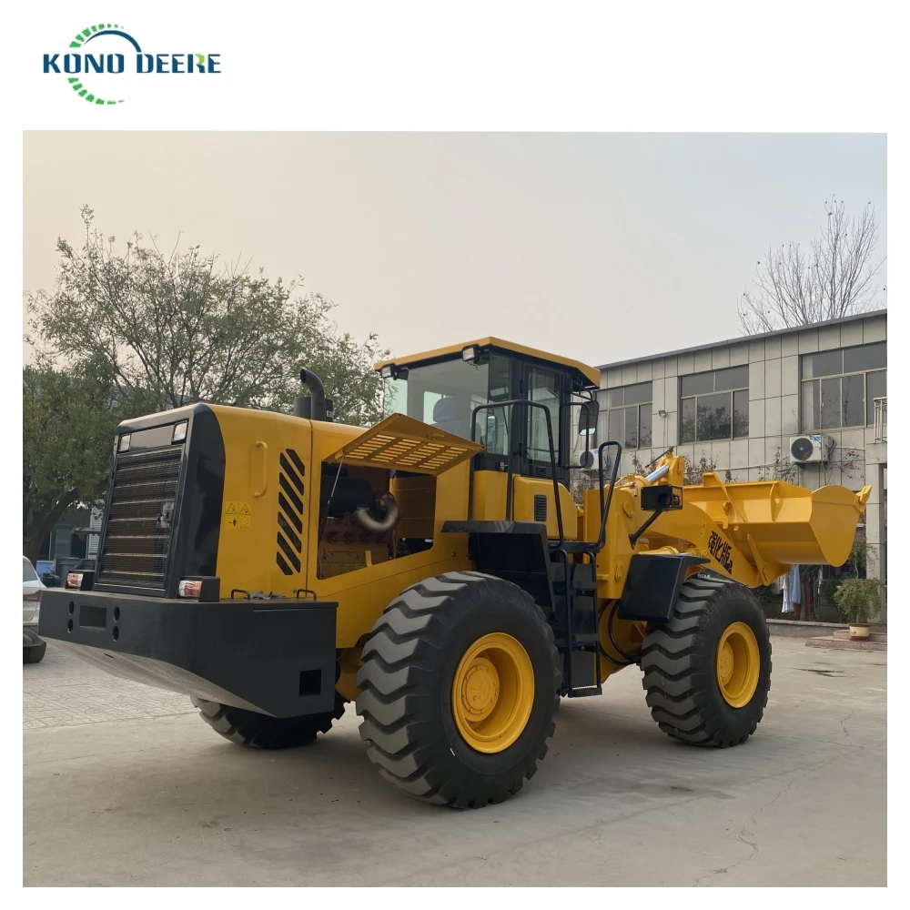 Construction Machinery 5tons 4wd Hydraulic Front End Wheel Loader With ...