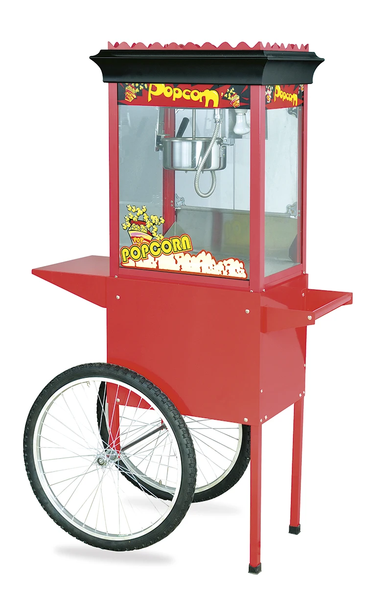 OUTE CE Approval Commercial Popcorn Machine with Trolley Cart