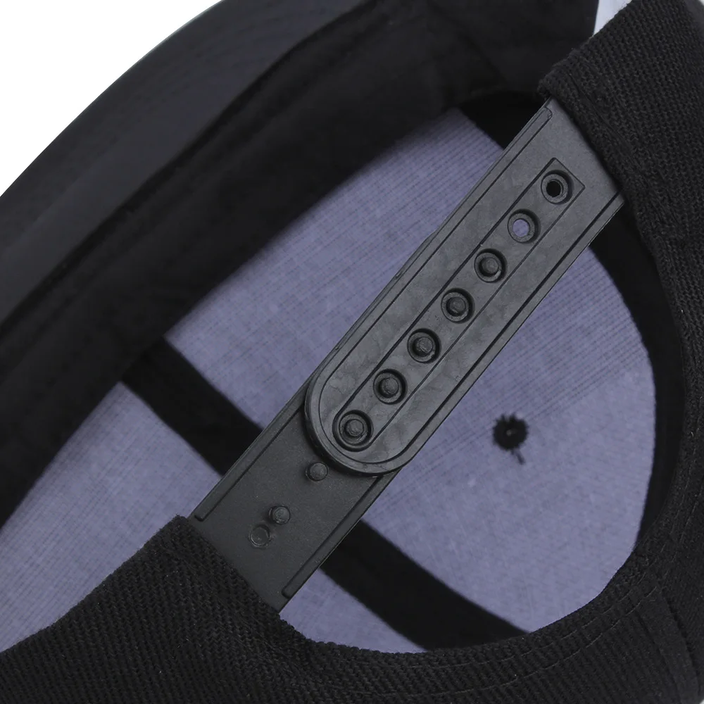 Custom Logo Polyester Blank Flat Brim Snap Back Lined Hat