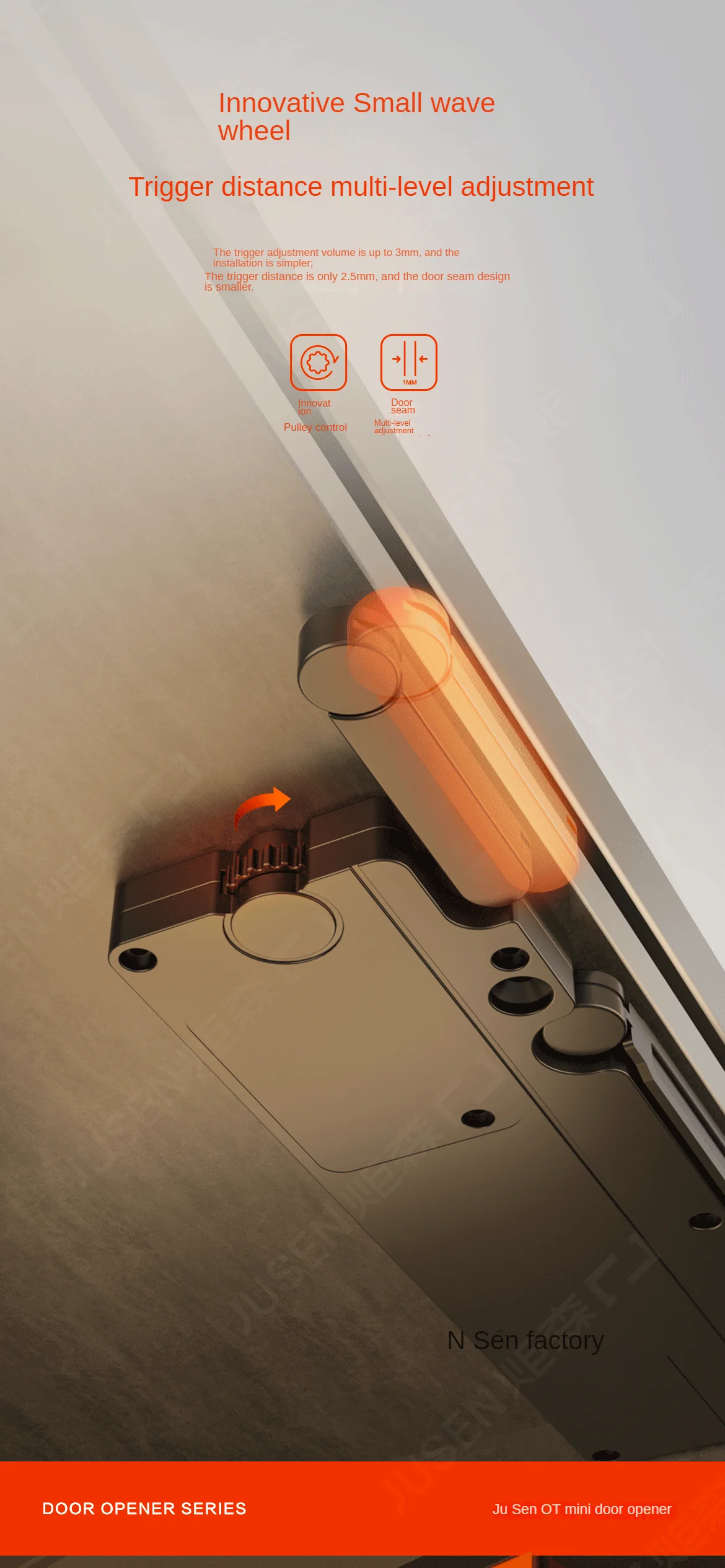 Roeasy Furniture Door Rebounder Magnetic Push To Open Catch Door Latch Abnormal Rebound Device ...