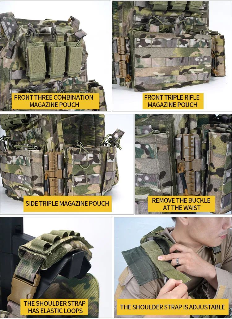 SIVI 1000D Plate Carrier - Tactical Vest for Men