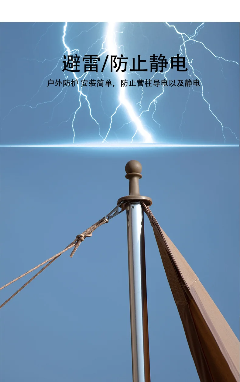 ShineTrip New Camping Canopy Tent Canopy Camping Pole Support Poles ...