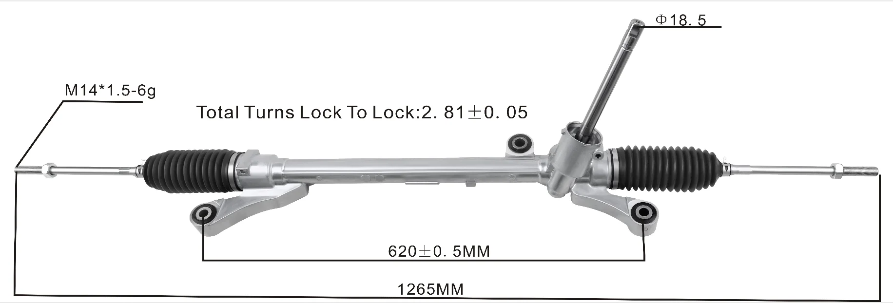 Auto Power Steering Rack Gear Assembly For Ford Lhd Manual Steering ...