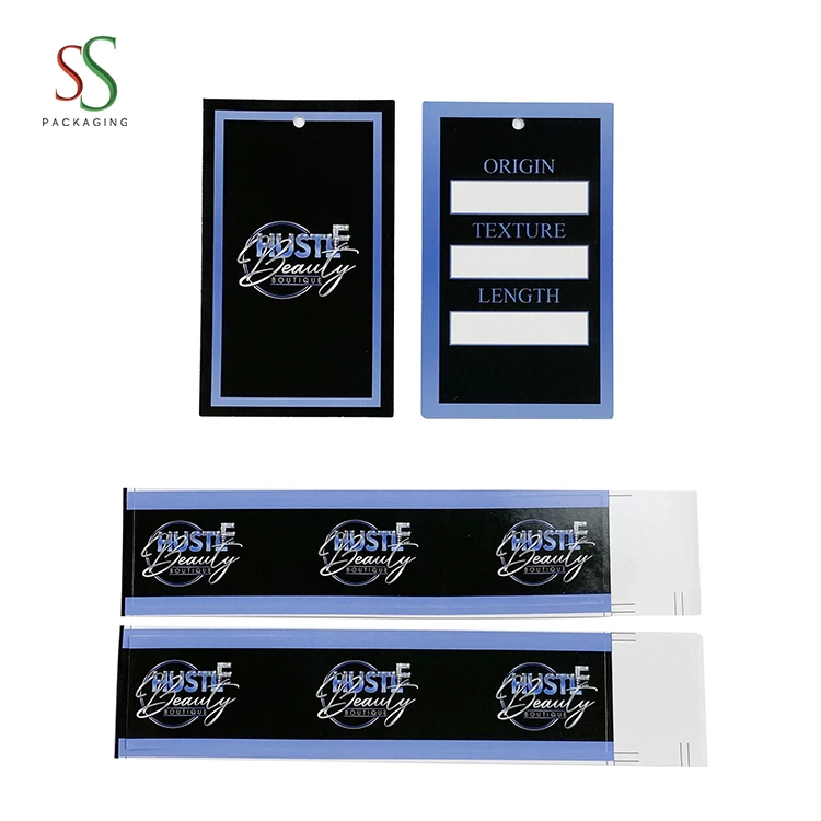 Custom Label Sticker Plastic Wrap for Bundles Custom Bundle Plastic ...
