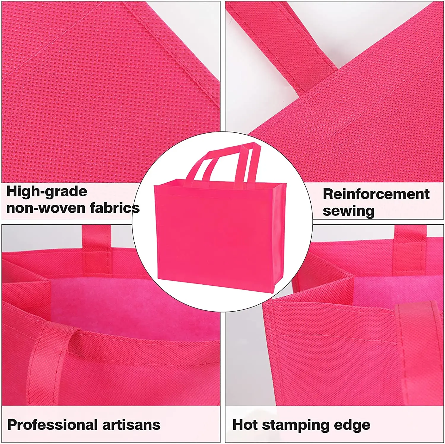 Custom Eco-Friendly Large Non-Woven Reusable Tote Shopping Bag ...