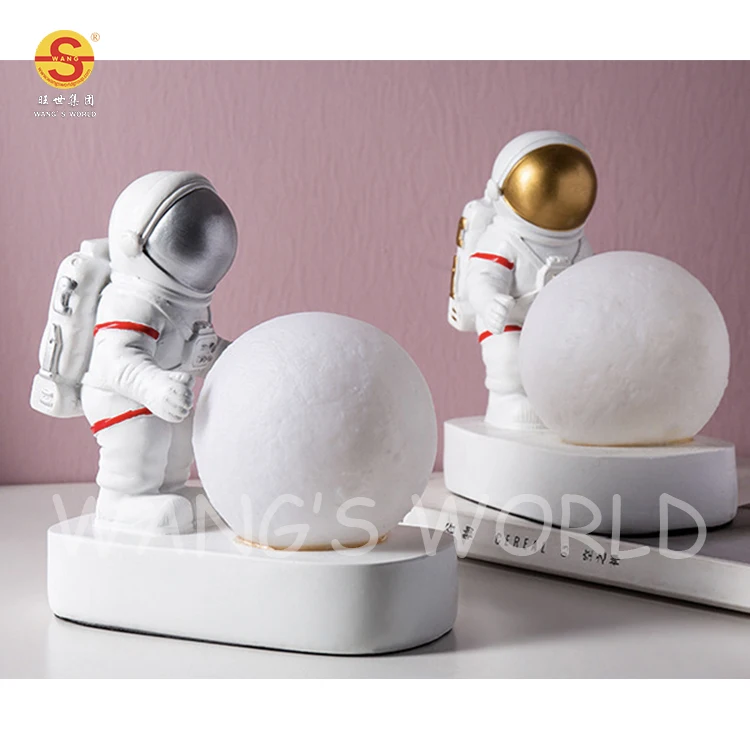 Spaceman Moon Night Light for Kids Room Creative Astronaut LED ...