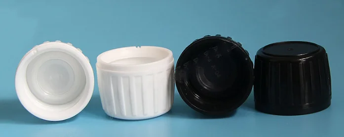 DIN 28mm Black White Syrup Bottle Plastic Screw Cap for Syrup Glass ...