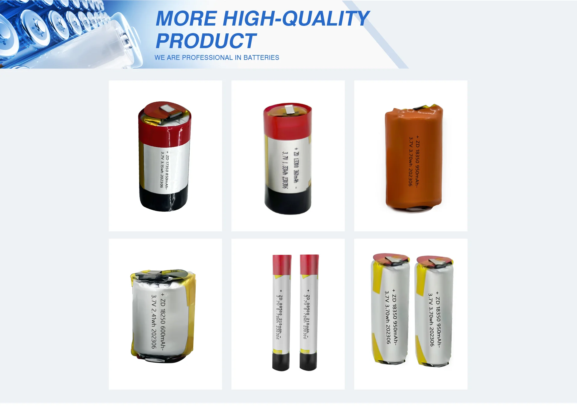 Dongguan Zhongda Electronic Technology Co., Ltd. - 18650 3. 7v 1800mah ...