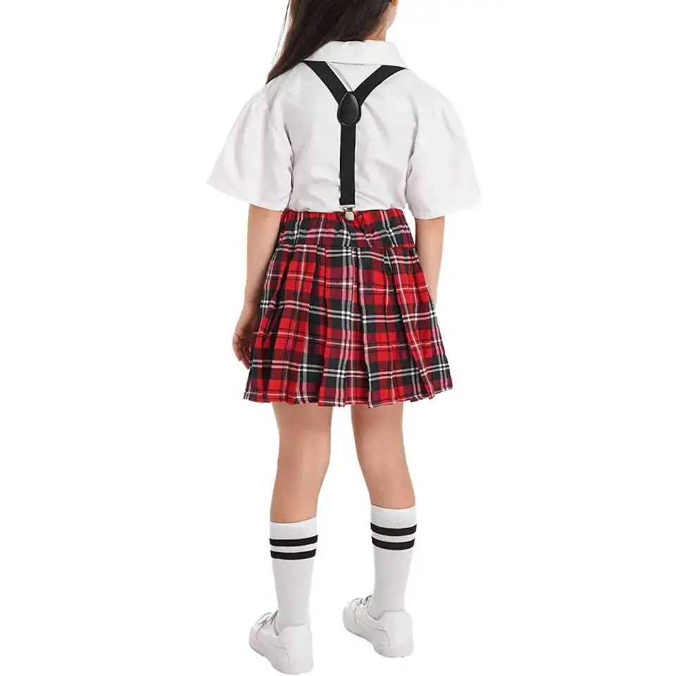 School Uniform For Kids Girls Wholesale Custom Logo Two Pieces School ...