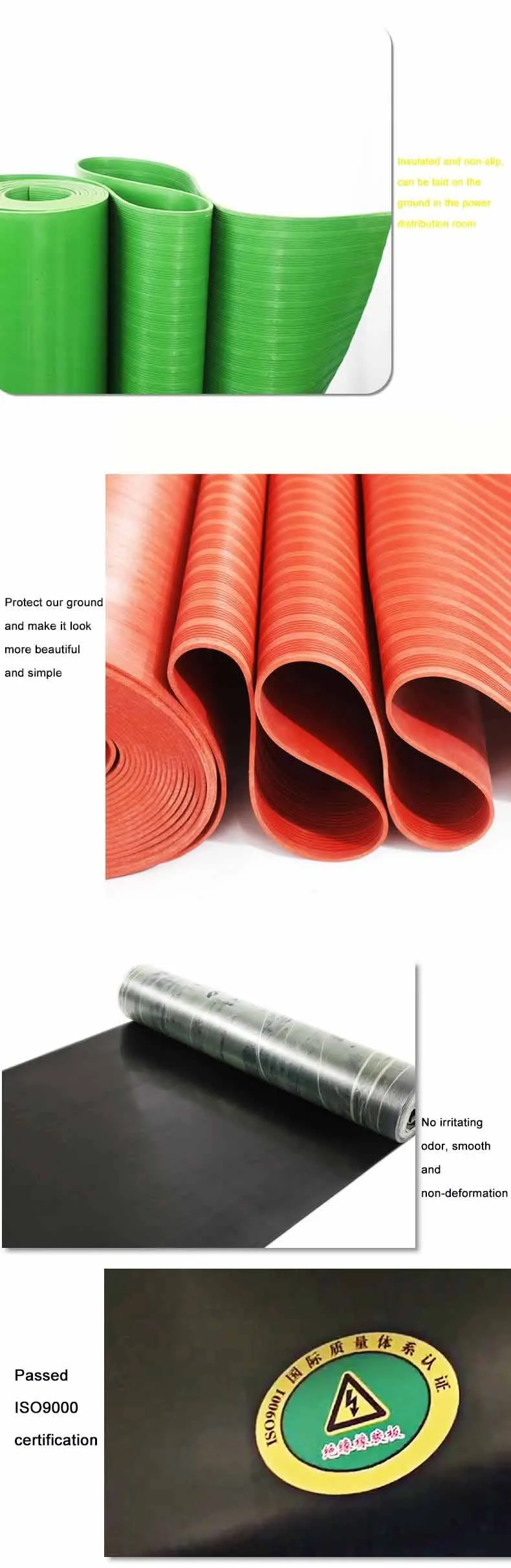 High Quality Dielectric Mat Saftey Insulated Rubber Floor Matting - Buy ...