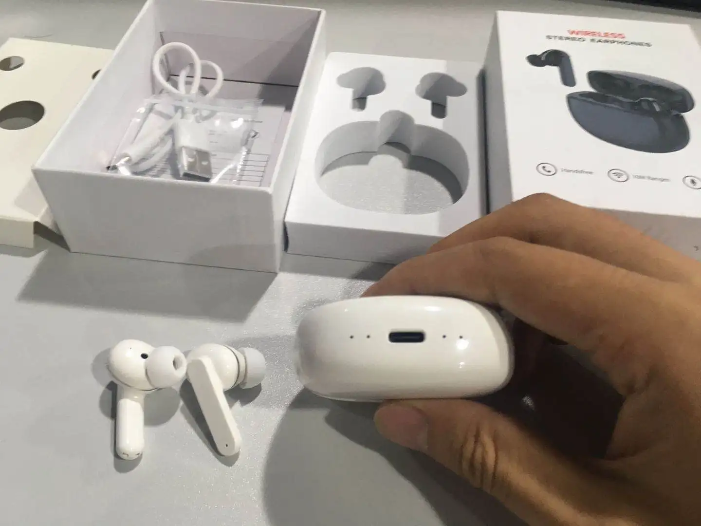 TWS Stereo Earbuds - KINGSTAR Bluetooth V5.3 Wireless Earphones