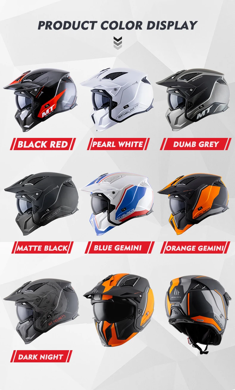MT Streetfighter Modular Full Face Helmet - DOT Certified ABS ...