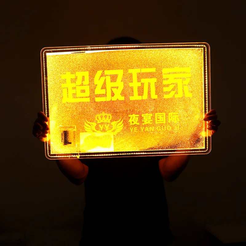 Custom Led Message Board Sign Nightclub Vip Marquee Presenter For Happy ...