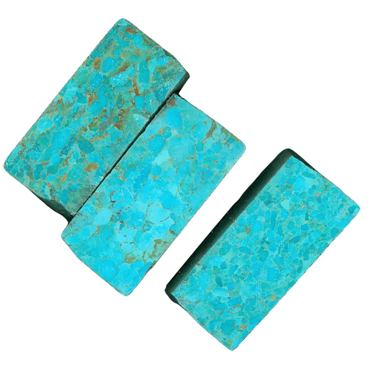 High Quality Turquoise Compressed Rough Material Factory Price