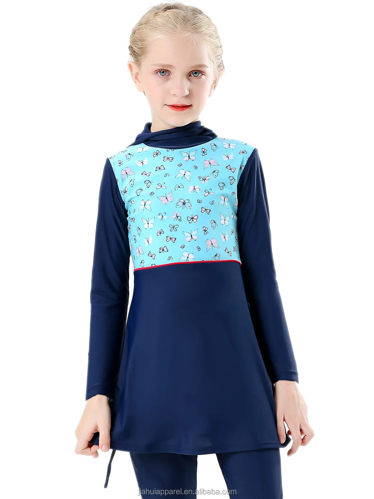 Modest Muslim Swimwear - Hijab Islamic Swimsuit for Kids