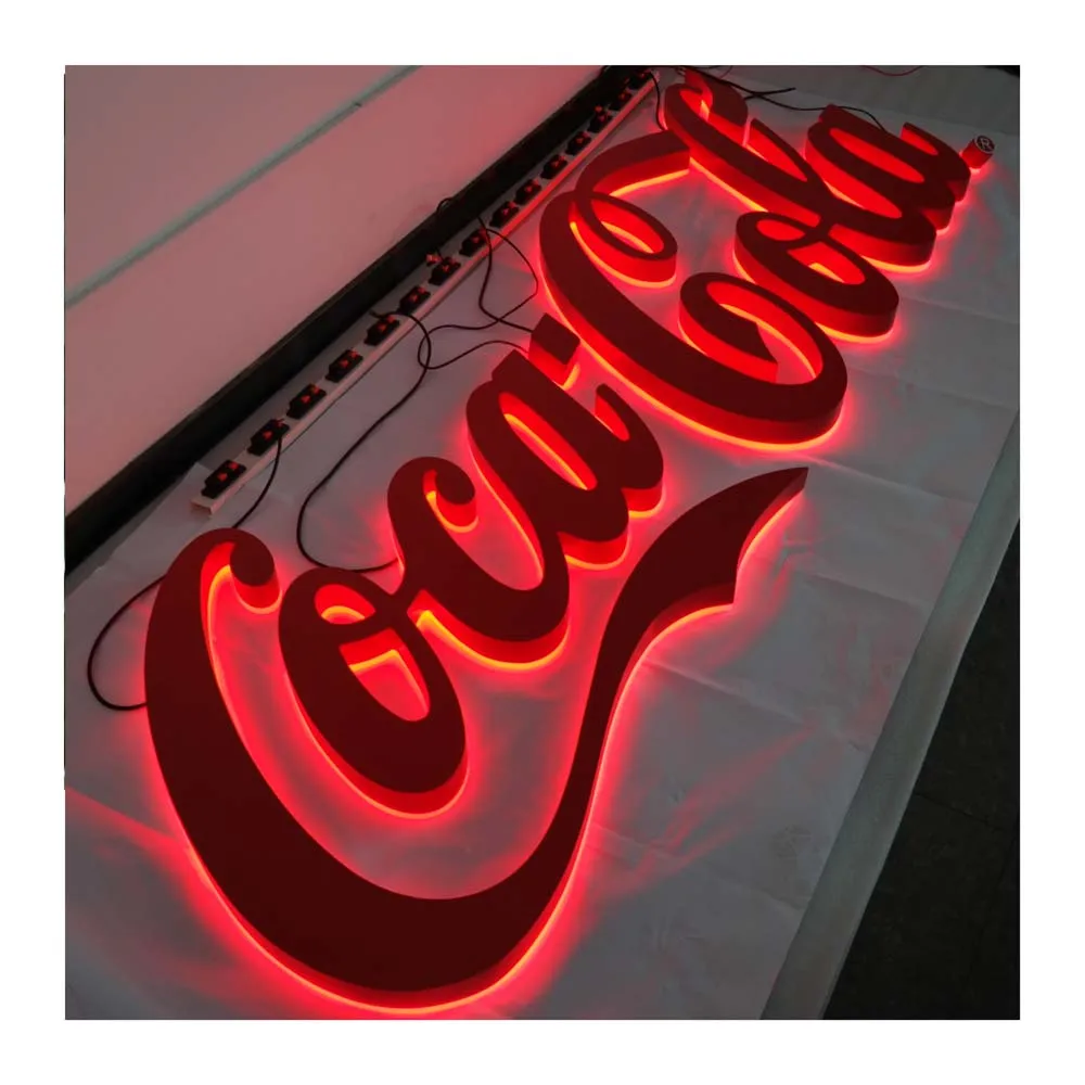 Custom Metal Stainless Steel Halo Lit Letter Illuminated Led Backlit ...