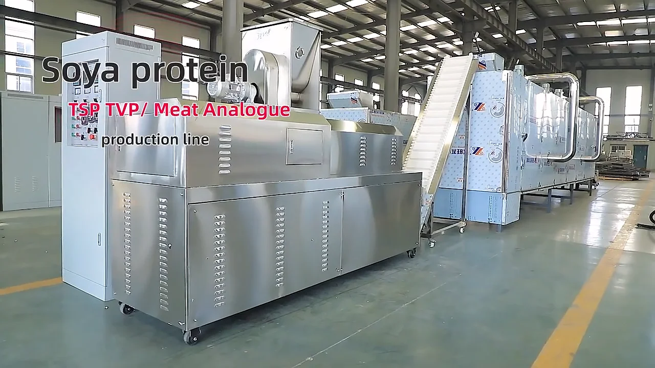 Fully Automatic Tvp Tsp Soya Botanic Protein Making Machine Soybean ...