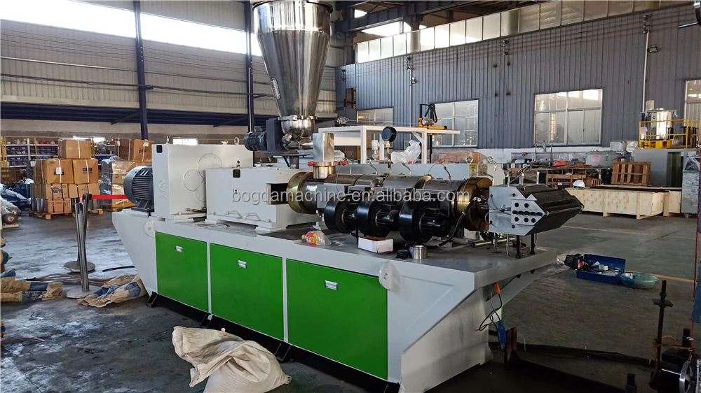 Conical Twin Screw Plastic Pvc Upvc Pipe Extruder Machine Plant - Buy ...