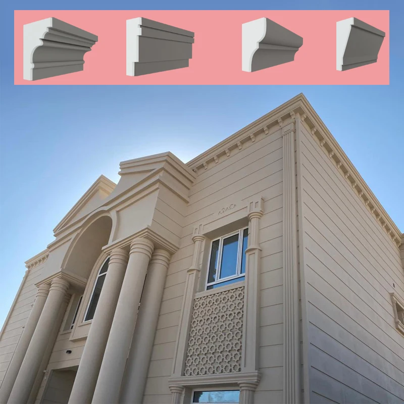 Eps Building Cornice Polystyrene Foam Moulding High Density EPS ...