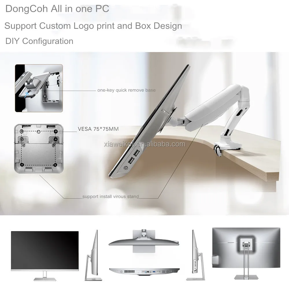 24inch Led Screen Fhd All In One Computer Desktop Gaming Pc Barebone ...