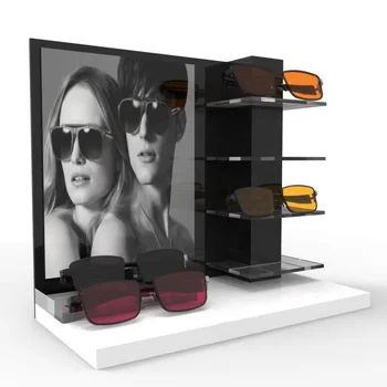 Custom Eyewear Sunglasses Display Cabinet Multi Layers Eyewear Displays ...