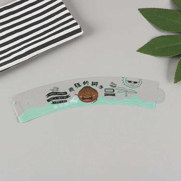 Custom PVC Transparent Cup Sleeves with Gift Heat Insulation